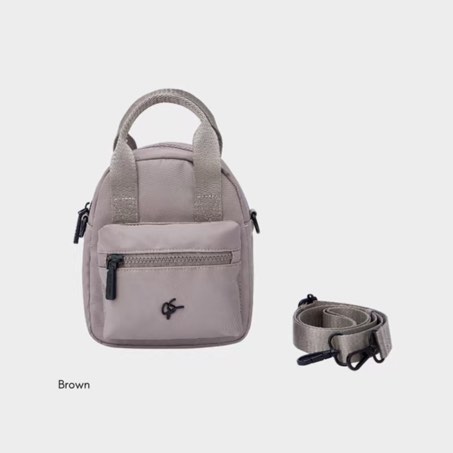 Gemma TGS Nylon small sling bag brown, Women's Fashion, Bags & Wallets ...