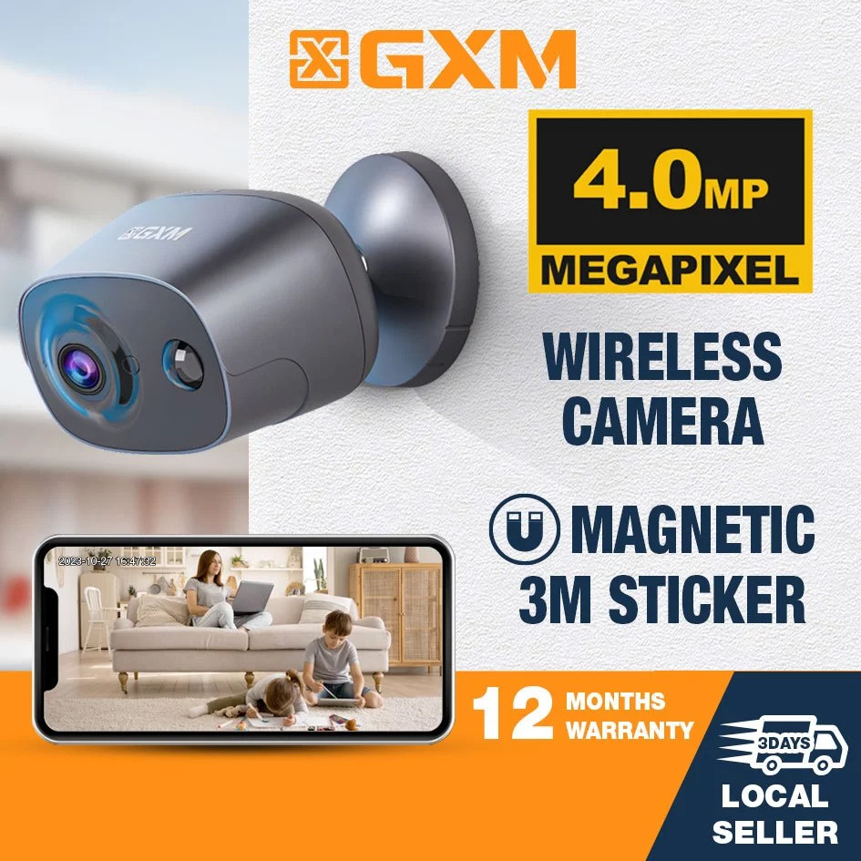 GXM W3 Pro Wireless Security Camera Battery Operate Home CCTV Smart IP ...