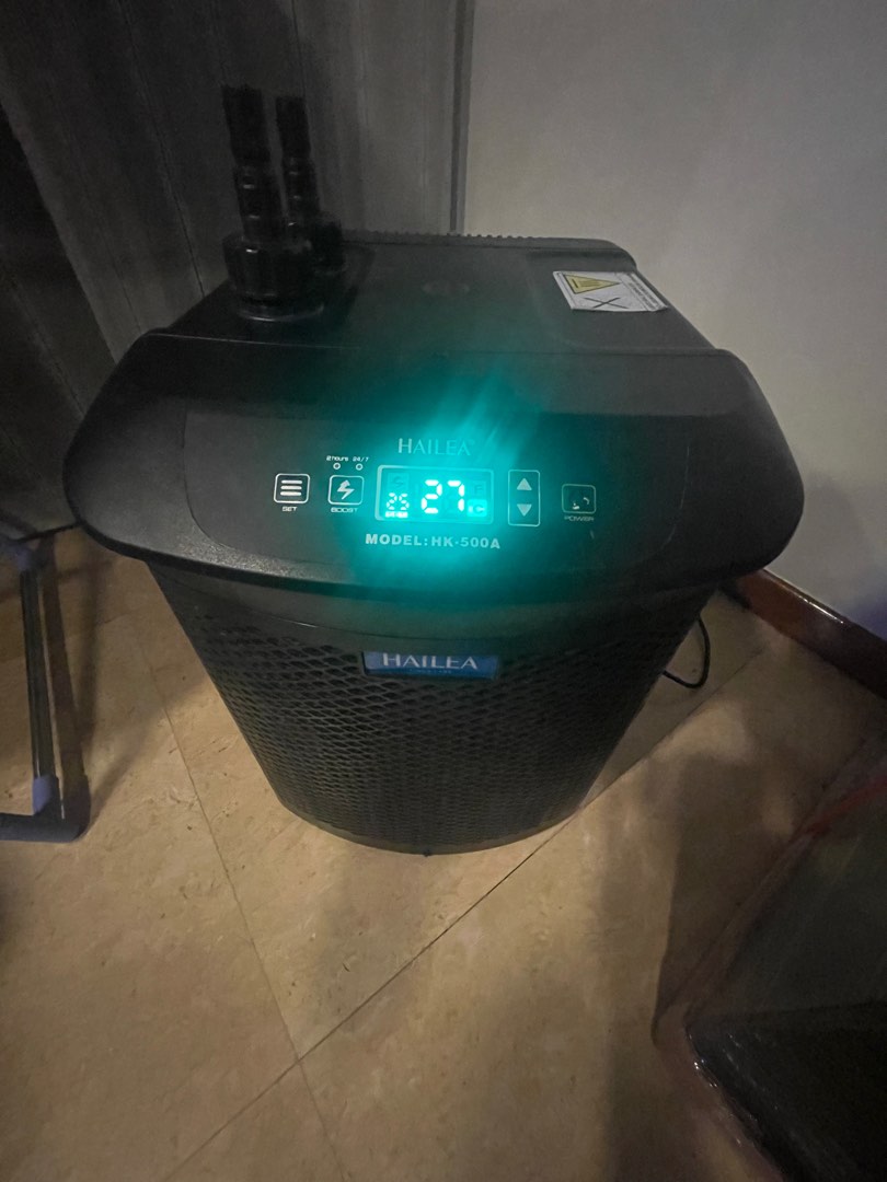 Hailea HK-500A 1/2 HP Aquarium / Fish Tank Chiller, Pet Supplies, Homes ...