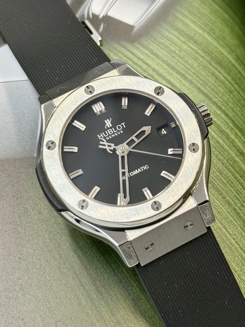 Hublot Classic Fusion Titanium / Black Dial 38mm - Mid Size (Complete Set) (Rolex/ IWC/ Omega ...