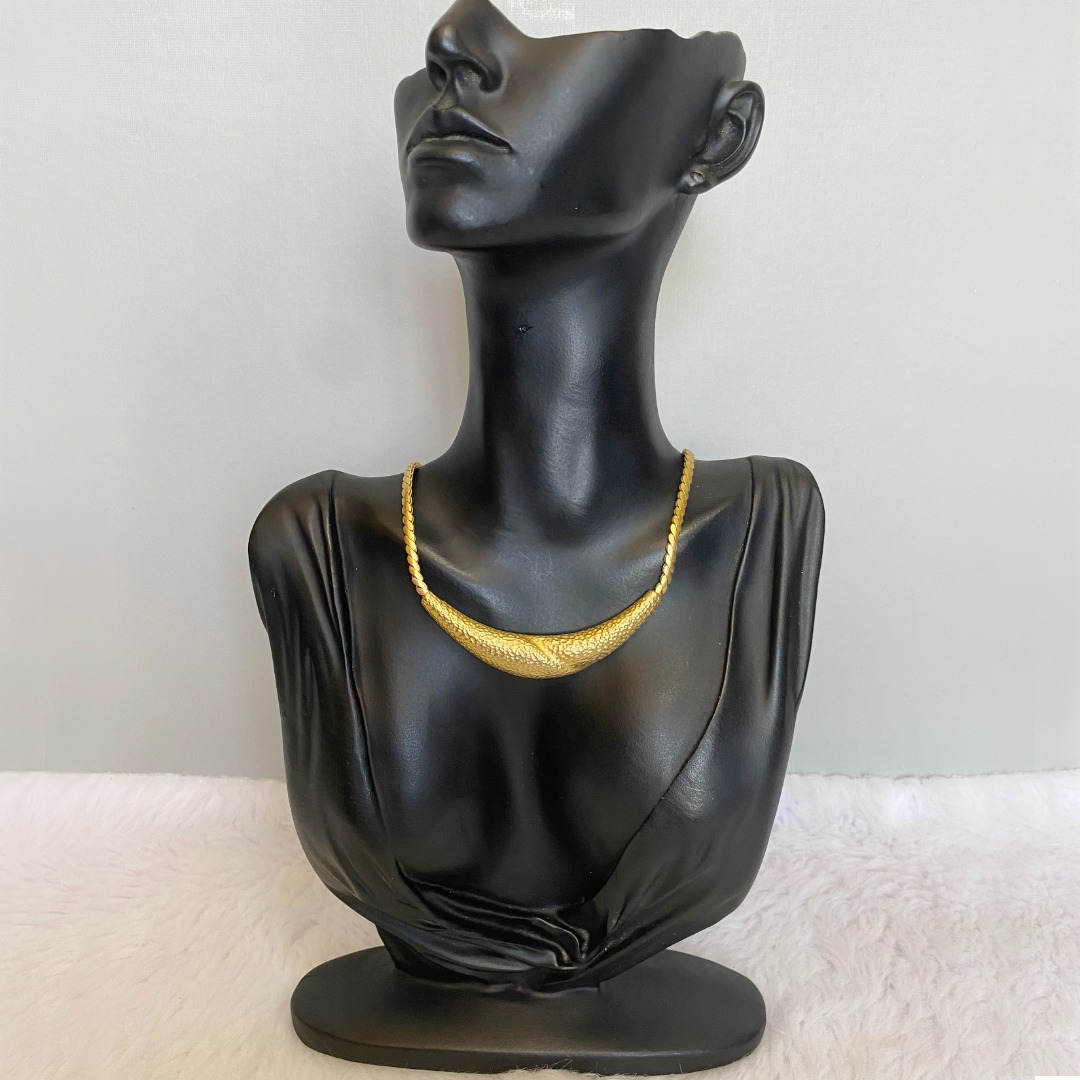 JLS Jean Louis Scherrer Vintage Gold Plated Bar Pendant Necklace, Women ...