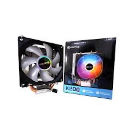 Keytech K200 CPU Air Cooler Fan Black White for AMD and Intel ...