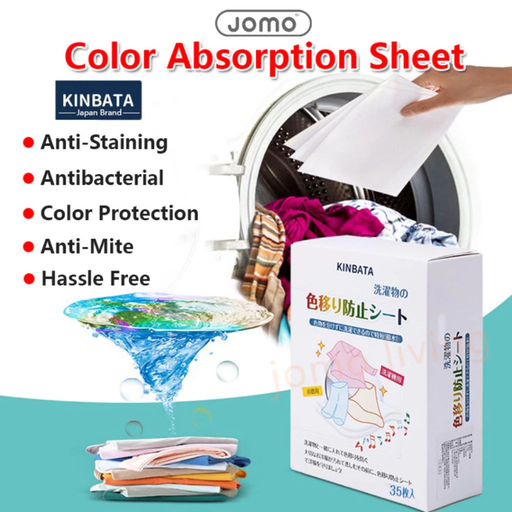 Kinbata Color & Dirts Absorption Colour Catcher Laundry Sheet Color absorber, Furniture & Home ...