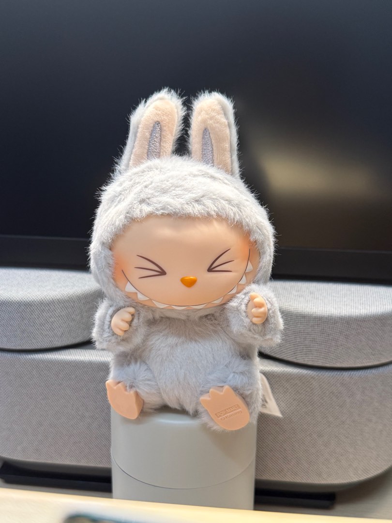 Labubu Have a Seat Grey Hehe, Hobbies & Toys, Toys & Games on Carousell