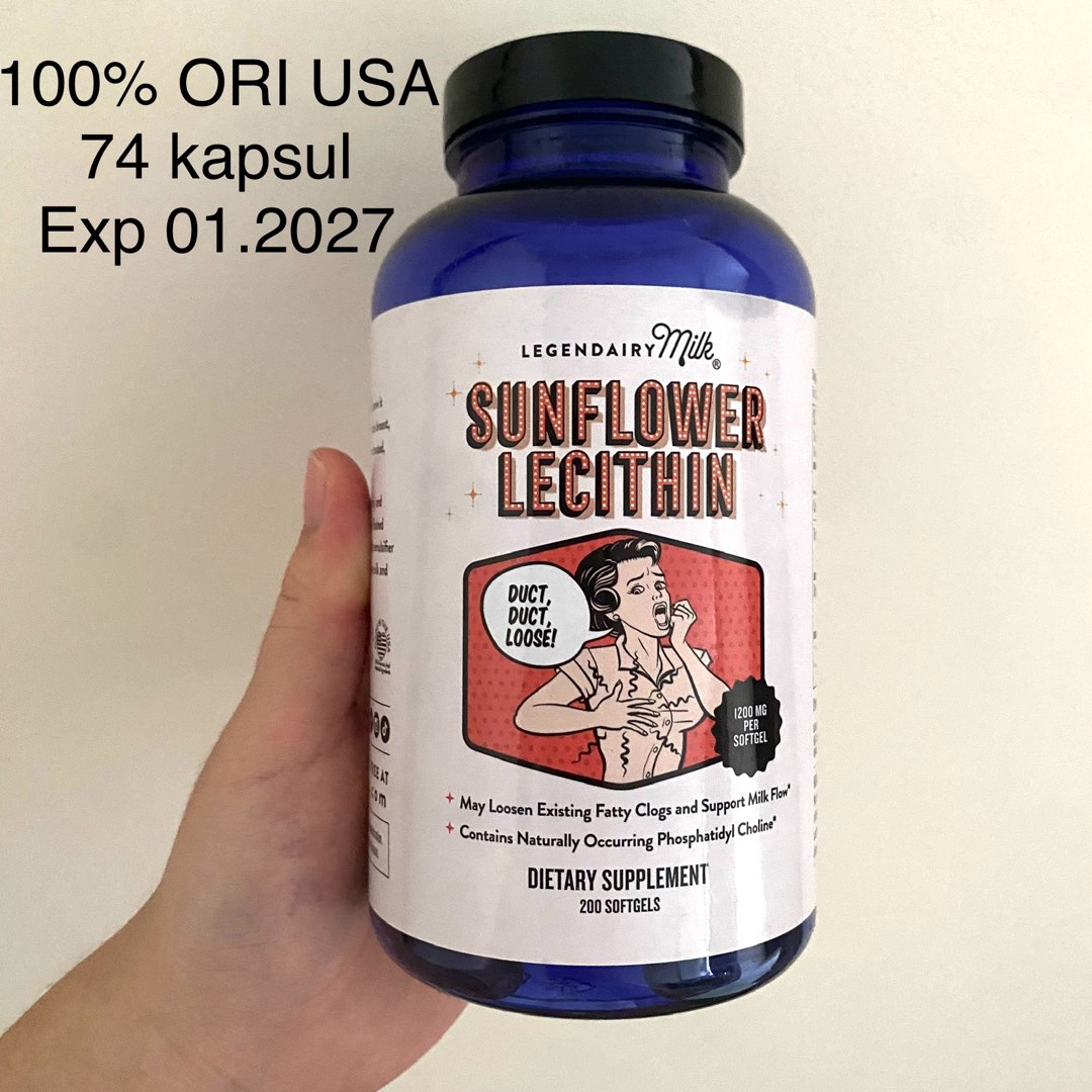 Legendairy Milk Sunflower Lecithin Organik 74 Kapsul 1200mg original ...