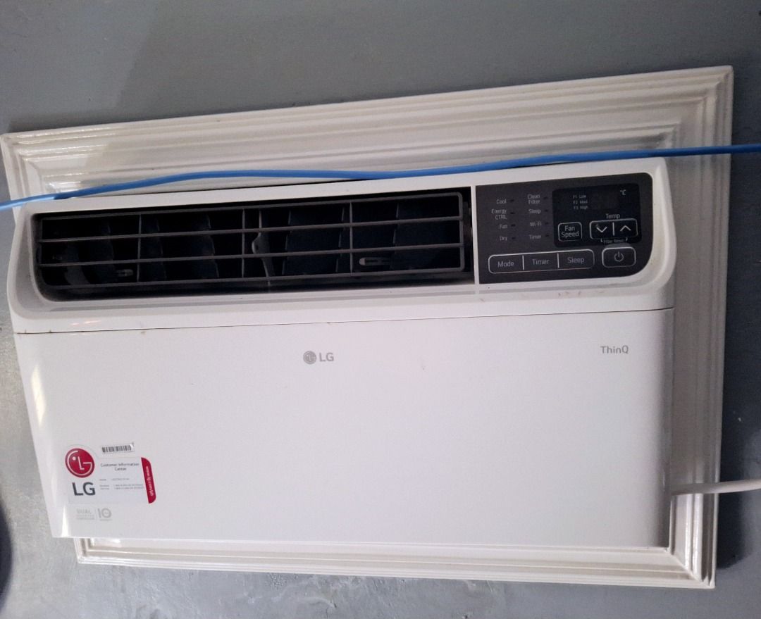 LG ThinQ Dual Inverter 1.3 HP Window-Type Aircon (Model: LA130GC2), TV ...