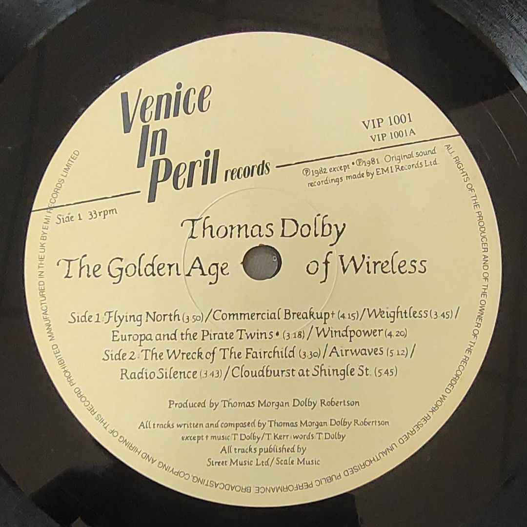 LP Vinyl 1982 Thomas Dolby - The Golden Age Of Wireless, Hobbies & Toys, Music & Media, Vinyls ...