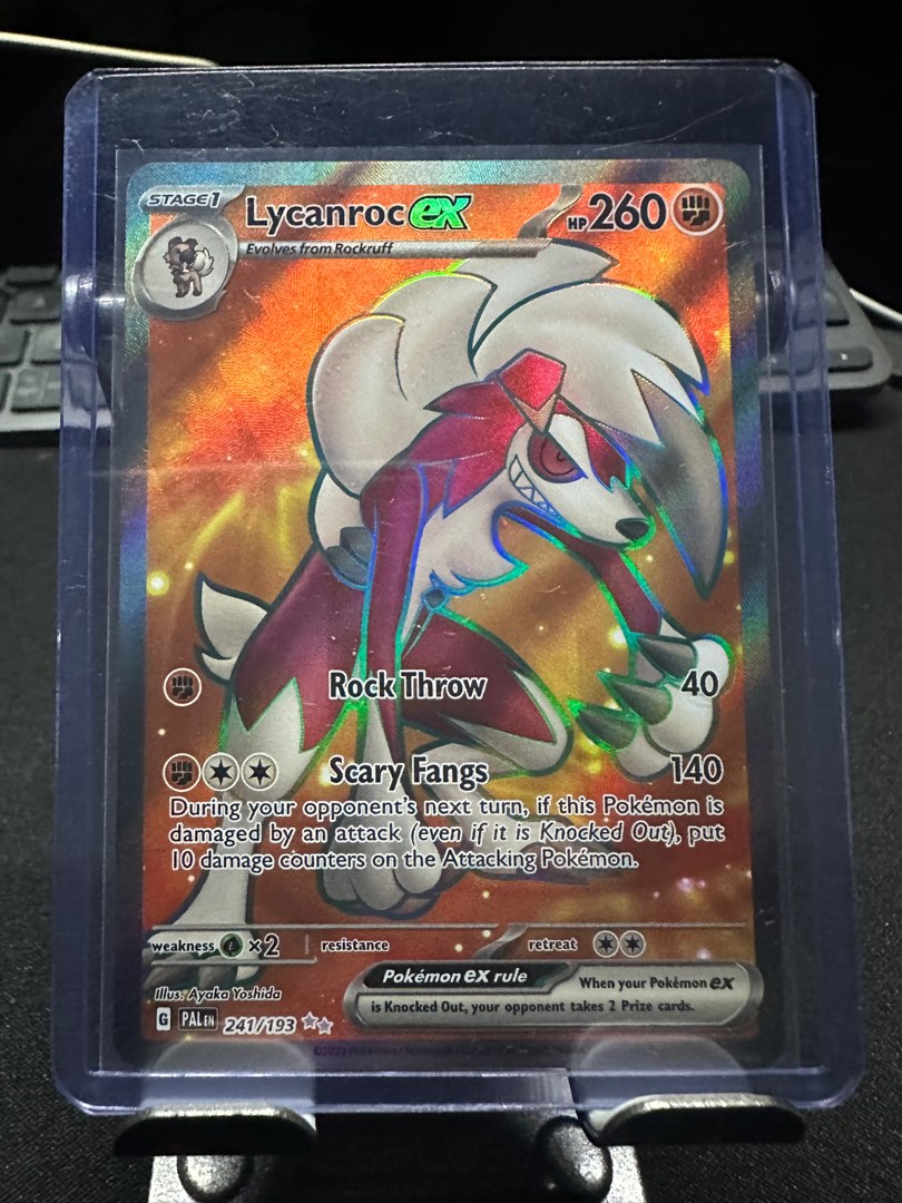 Lycanroc Ex Pokemon Paldea Evolved Full Art Rare, Hobbies & Toys, Toys ...