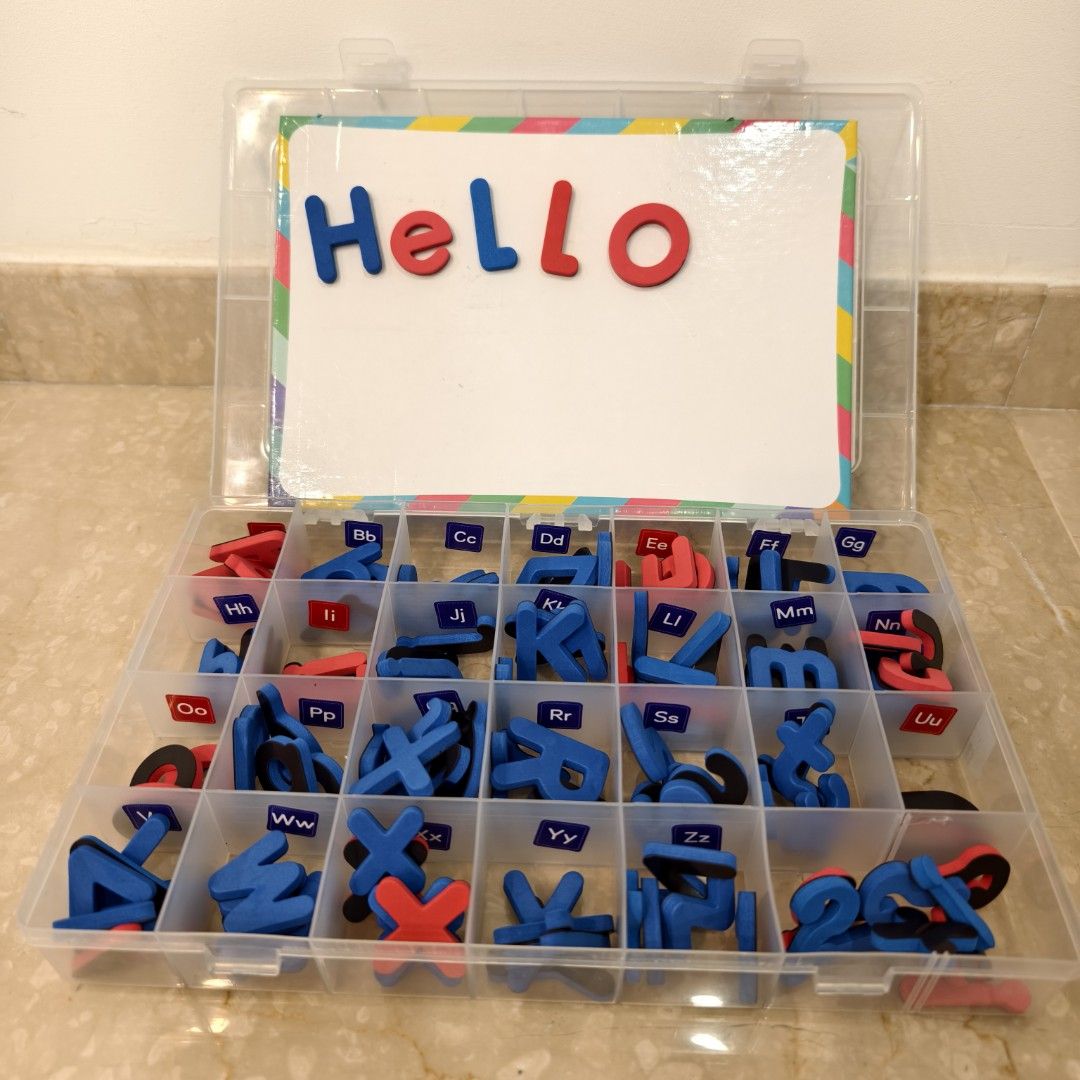 Magnetic Letters Alphabet set alphabets white board foam magnet ...
