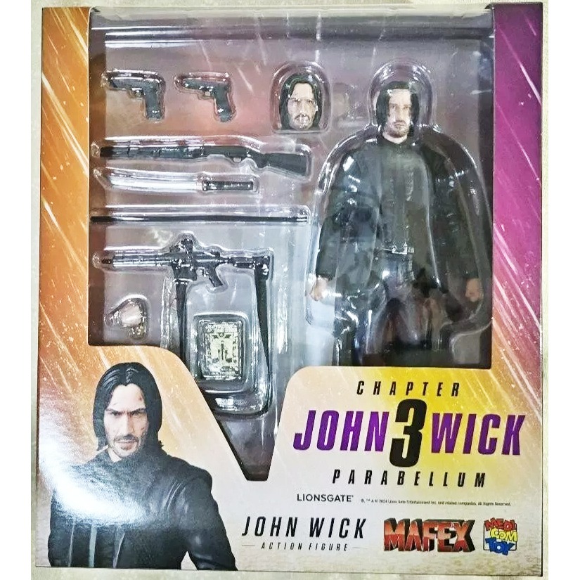 Medicom Toy MAFEX No.233 MAFEX JOHN WICK CHAPTER 3 Black Keanu Reeves ...