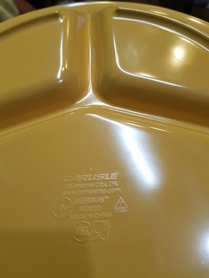 MELAMINE PLATES BY CARLISLE OKLAHOMA CITY Polycarbonated Narrow Rim 3 ...