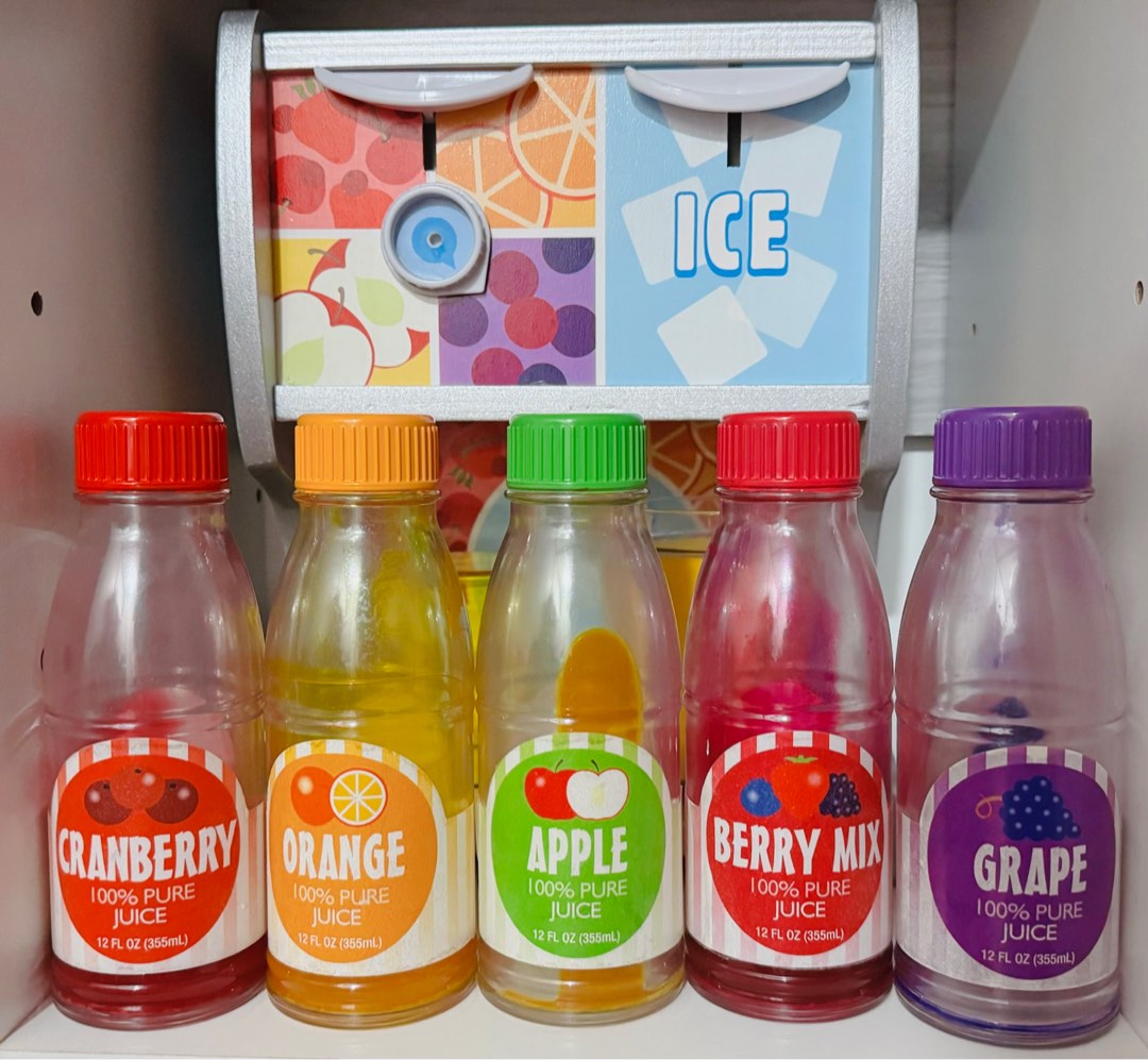 Melissa & Doug Tip & Sip Toy Juice bottles, Hobbies & Toys, Toys ...