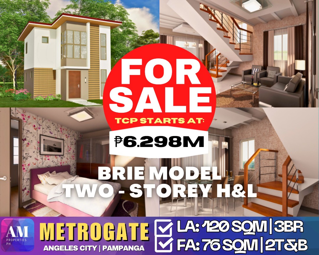 Metrogate Angeles City, Pampanga Brie Model Two- Storey H&L 3BR for ...