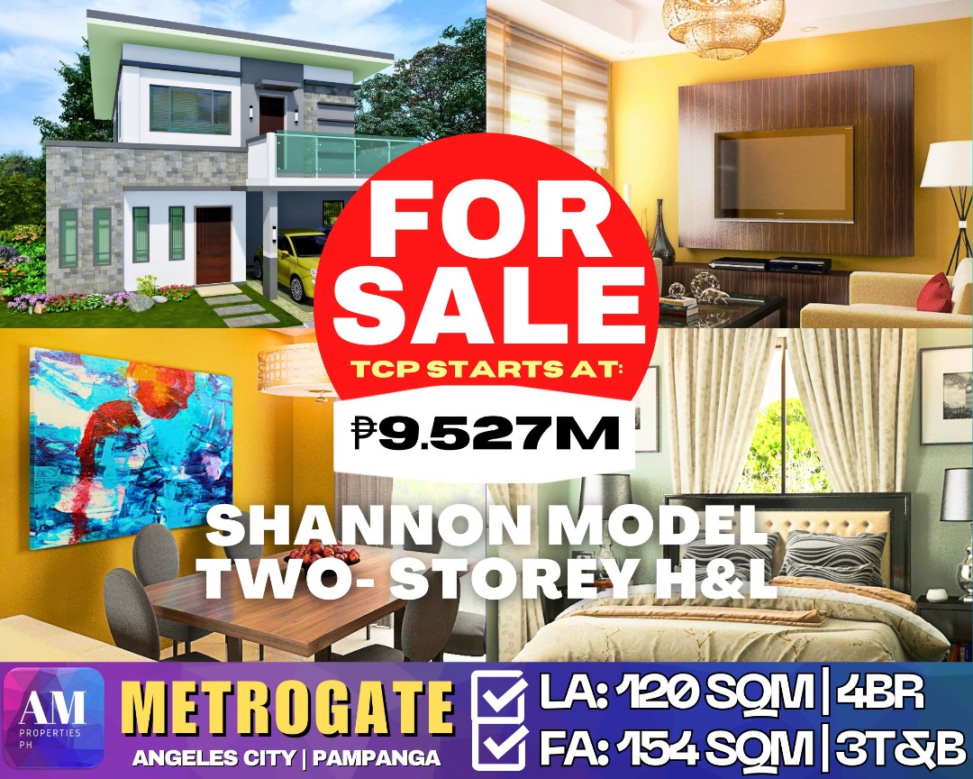 Metrogate Angeles City, Pampanga Shannon Model Two- Storey H&L 4BR for ...