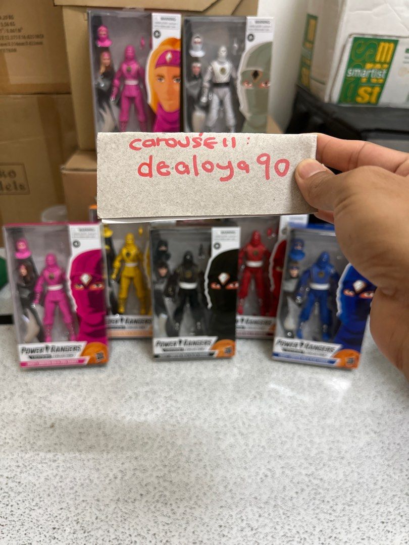 Mighty Morphin Ninja Rangers Hasbro (set of 7), Hobbies & Toys, Toys ...