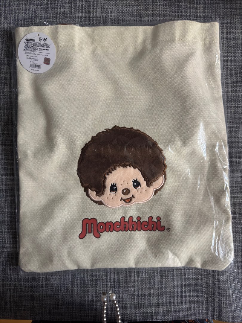 Monchhichi boy 帆布袋 , 女裝, 手袋及銀包, 單肩包 - Carousell
