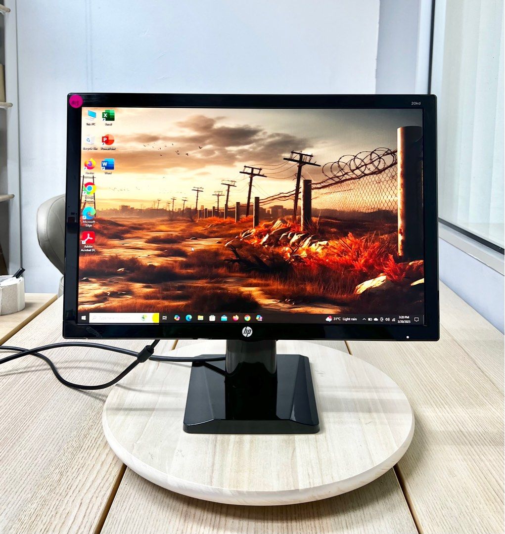 Monitor HP 20 Inch VGA, Computers & Tech, Parts & Accessories, Monitor ...