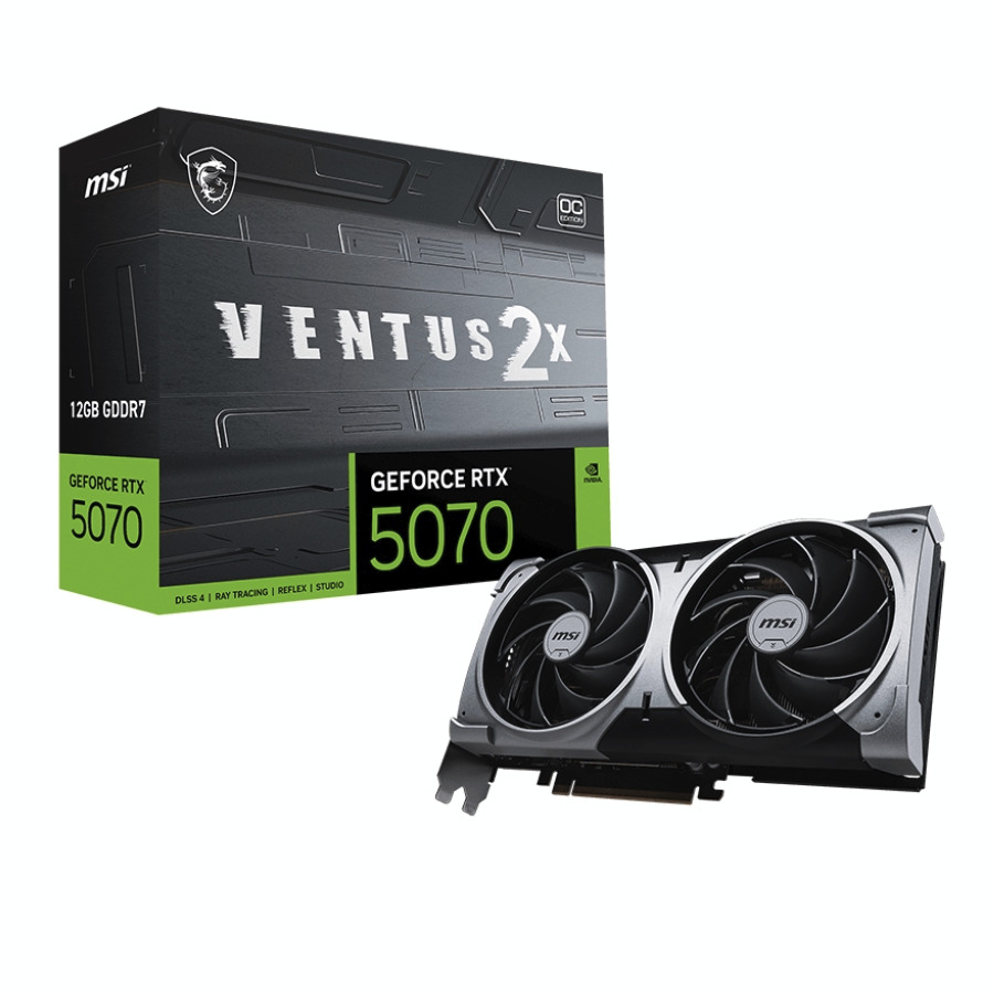 MSI GeForce RTX™ 5070 12G VENTUS 2X OC 912-V532-009, Computers & Tech ...