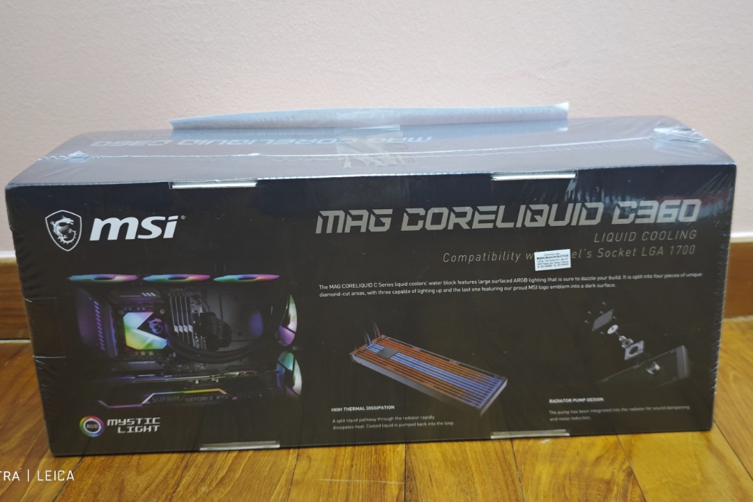 MSI Mag Coreliquid C360 Liquid CPU Cooler, Computers & Tech, Desktops ...