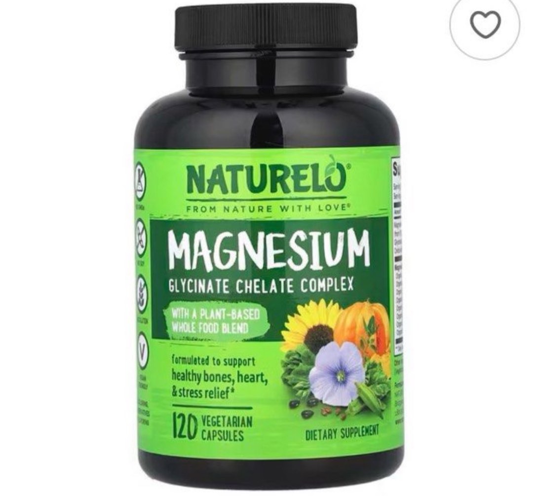 Naturelo Magnesium Glycinate 120 Capsules, Health & Nutrition, Health ...