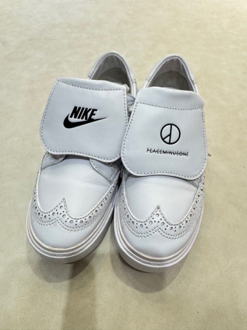 Nike x PEACEMINUSONE KWONDO1 GD 權志龍 聯名 小白鞋, 名牌精品, 精品鞋款在旋轉拍賣