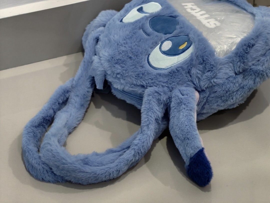 Original Genuine Miniso Disney Stitch Plush Bag Hand Carry Storage Bag ...