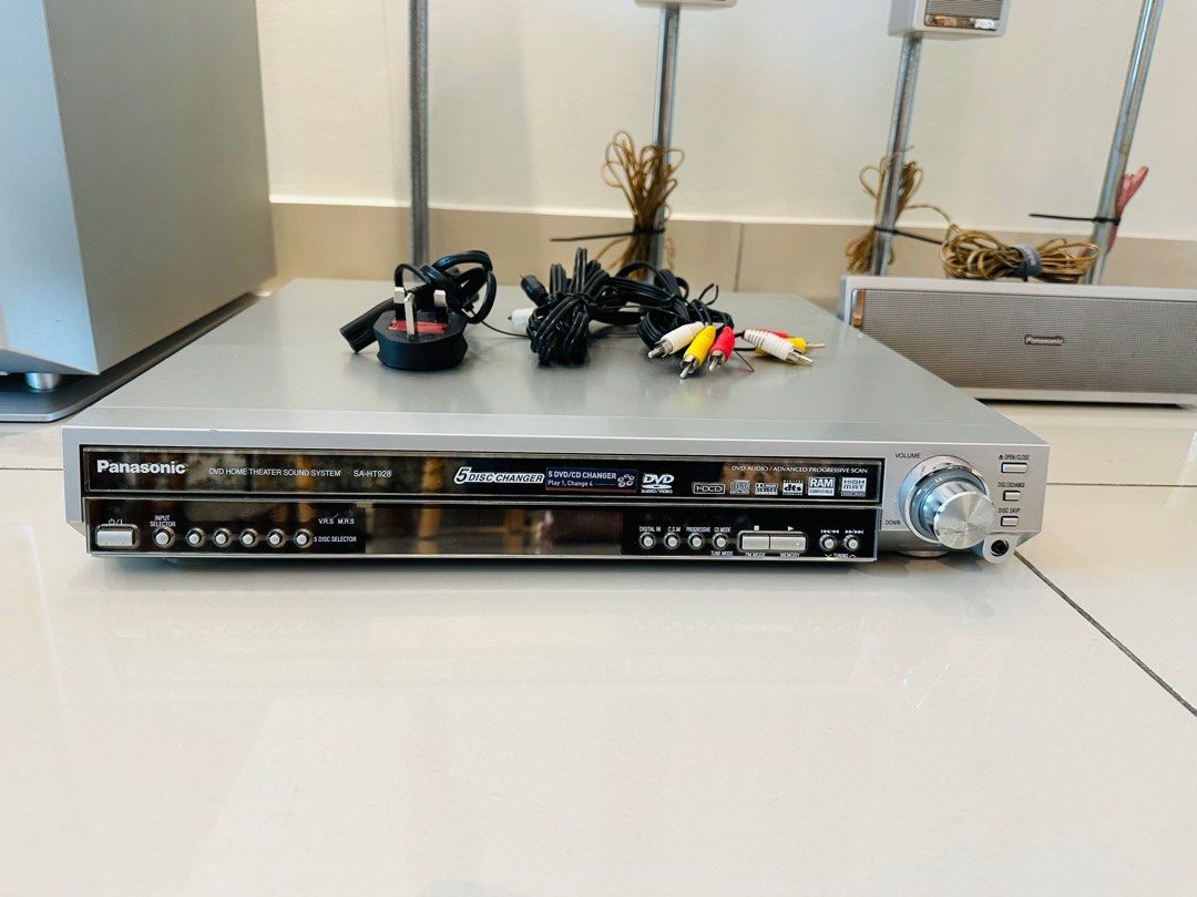 Panasonic Model No. SA-HT928 DVD HOME THEATER SOUND SYSTEM, Audio ...