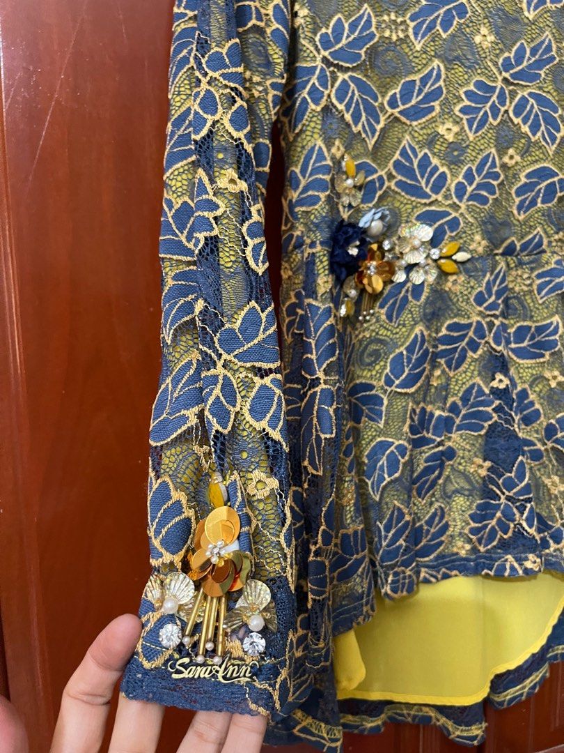 Peplum Lace Kurung by Sara Ann Fashion in yellow colour, Women's ...
