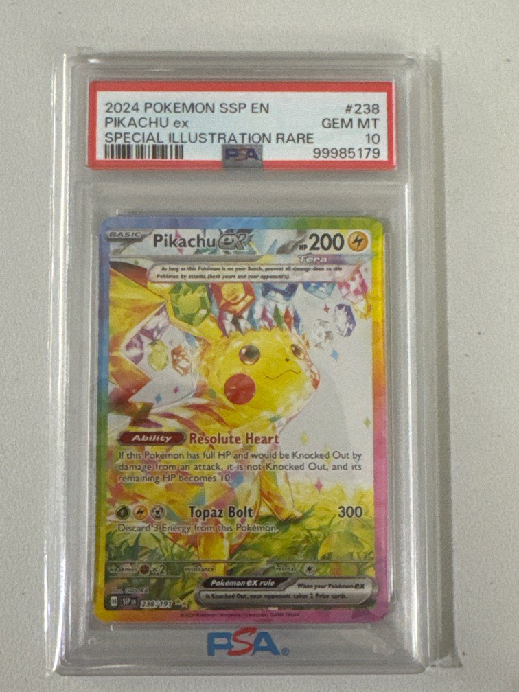 Pikachu SIR Surging Sparks PSA 10, Hobbies & Toys, Toys & Games on ...