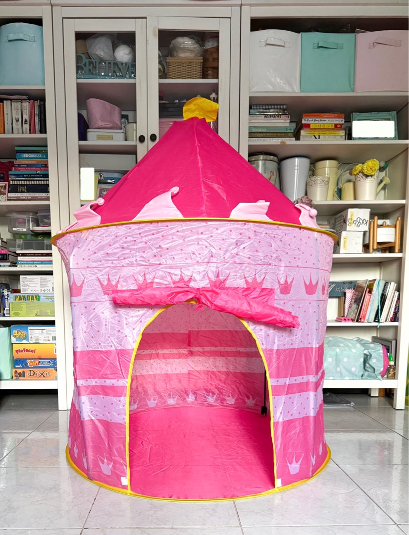 Pink Princess Castle Tent [A Beautiful Cubby House], Hobbies & Toys ...