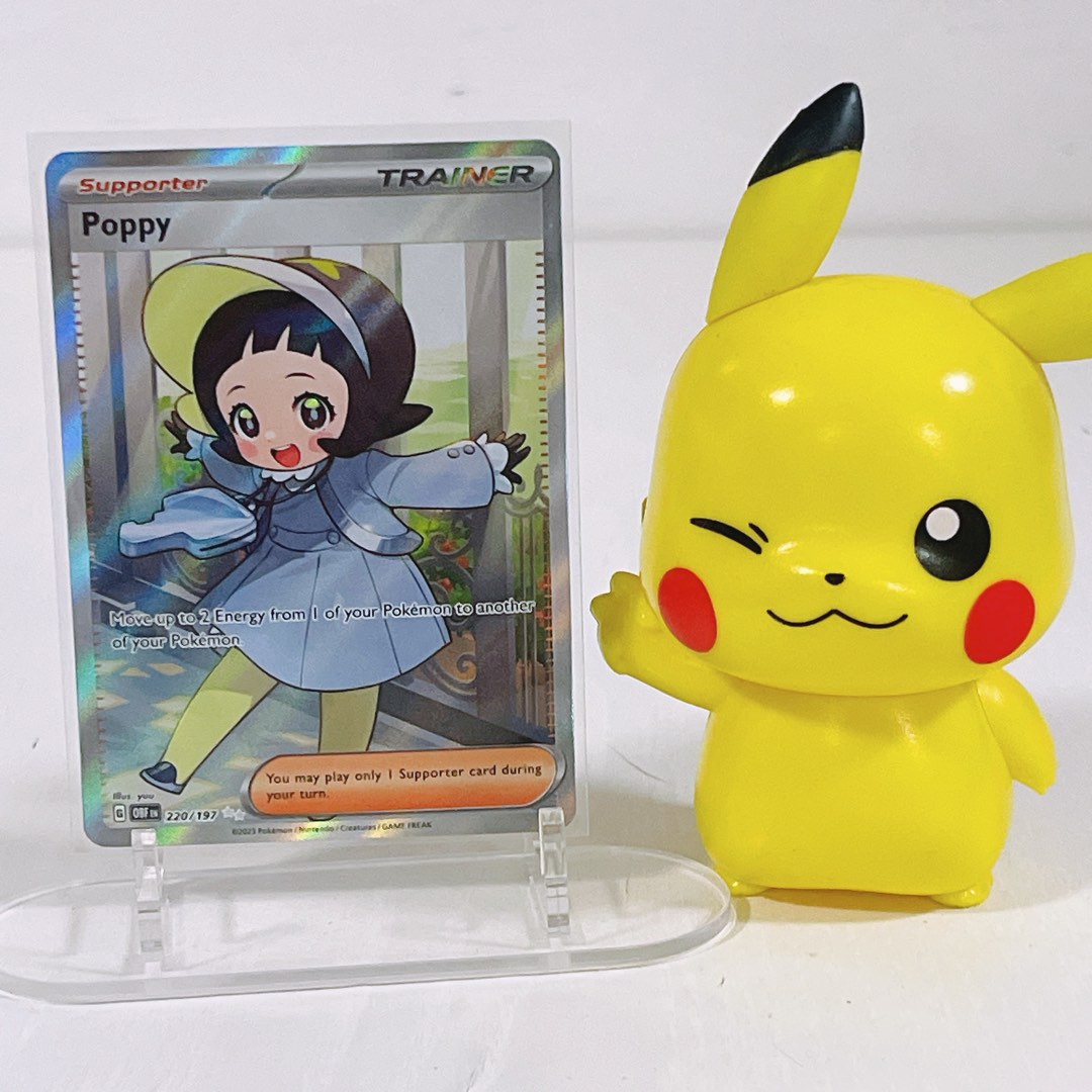 Pokemon Card Game TCG - Obsidian Flames - Poppy Full Art Supporter ...