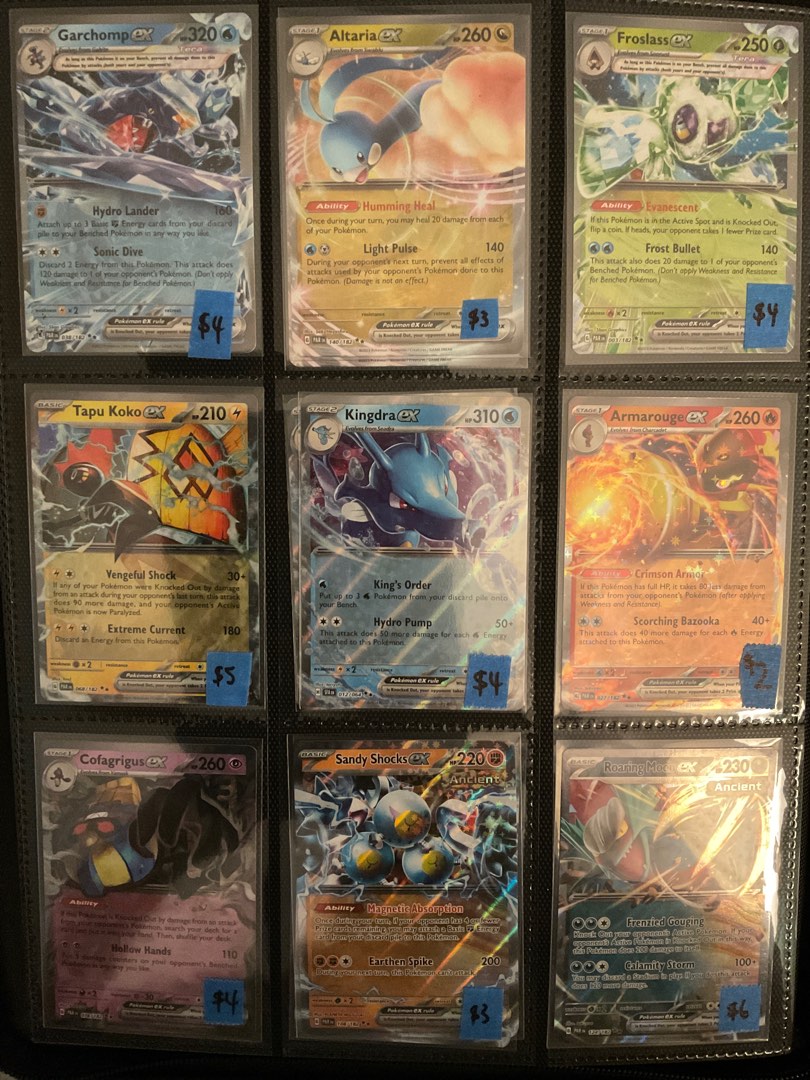 Pokemon PARADOX RIFT ex cards iron valiant tsareena gholdengo iron ...
