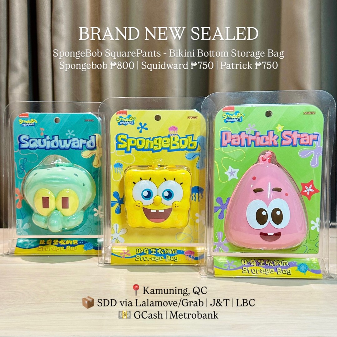 POPMART Spongebob Storage Bag, Hobbies & Toys, Toys & Games on Carousell