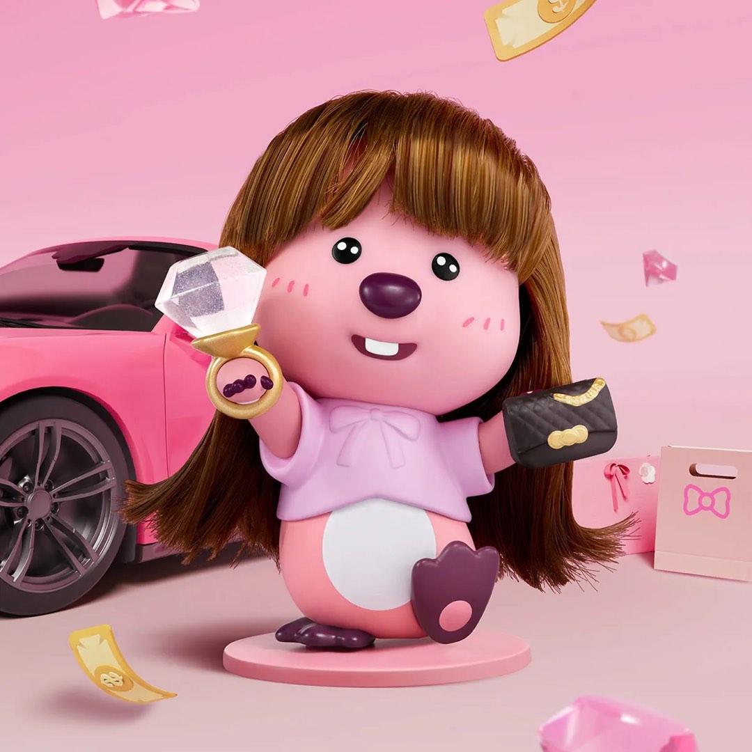 Popmart zanmang loopy (get rich), Hobbies & Toys, Toys & Games on Carousell