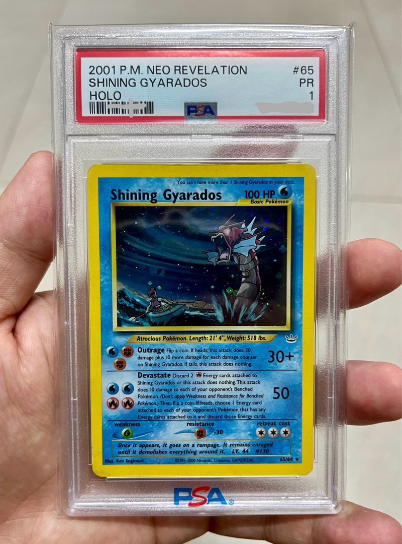 PSA 1 Shining Gyarados Holo Neo Revelation Pokemon English, Hobbies & Toys, Toys & Games on ...