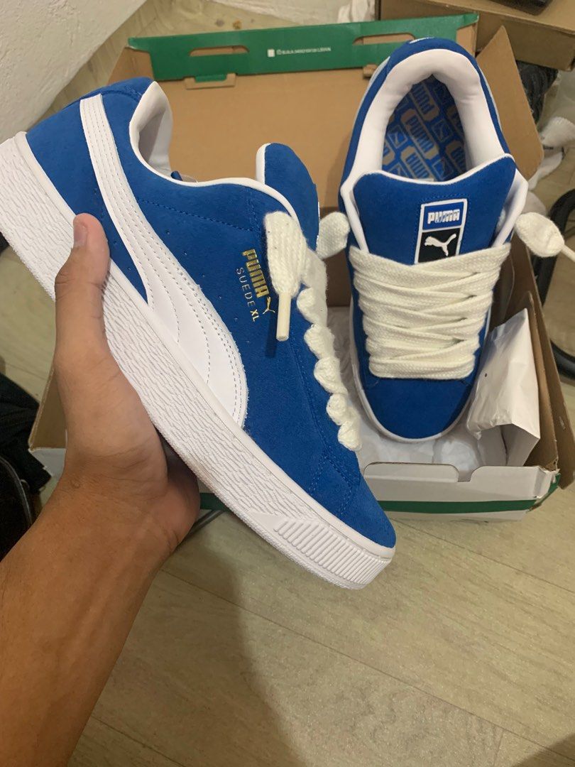 Puma suede xl royal blue, Men's Fashion, Footwear, Sneakers on Carousell