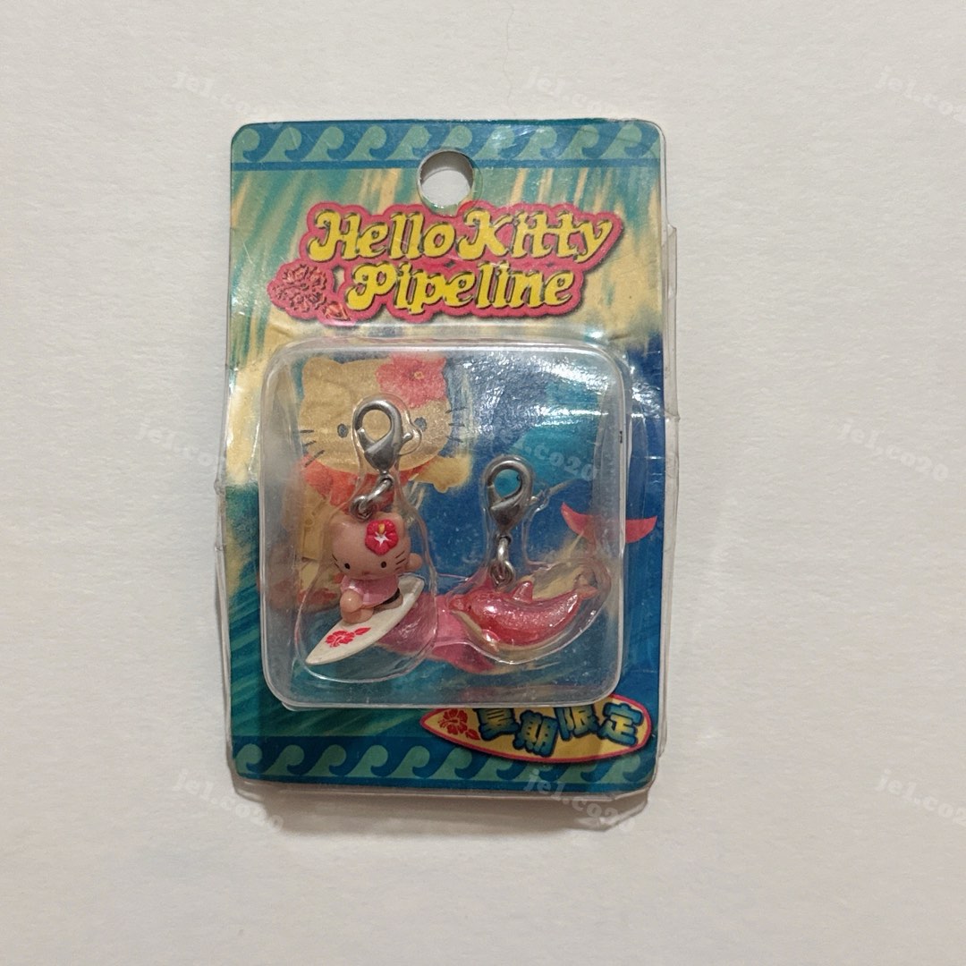 Rare Sanrio Tanned Hello Kitty Pipeline Dolphin Vintage Charms Keychain ...