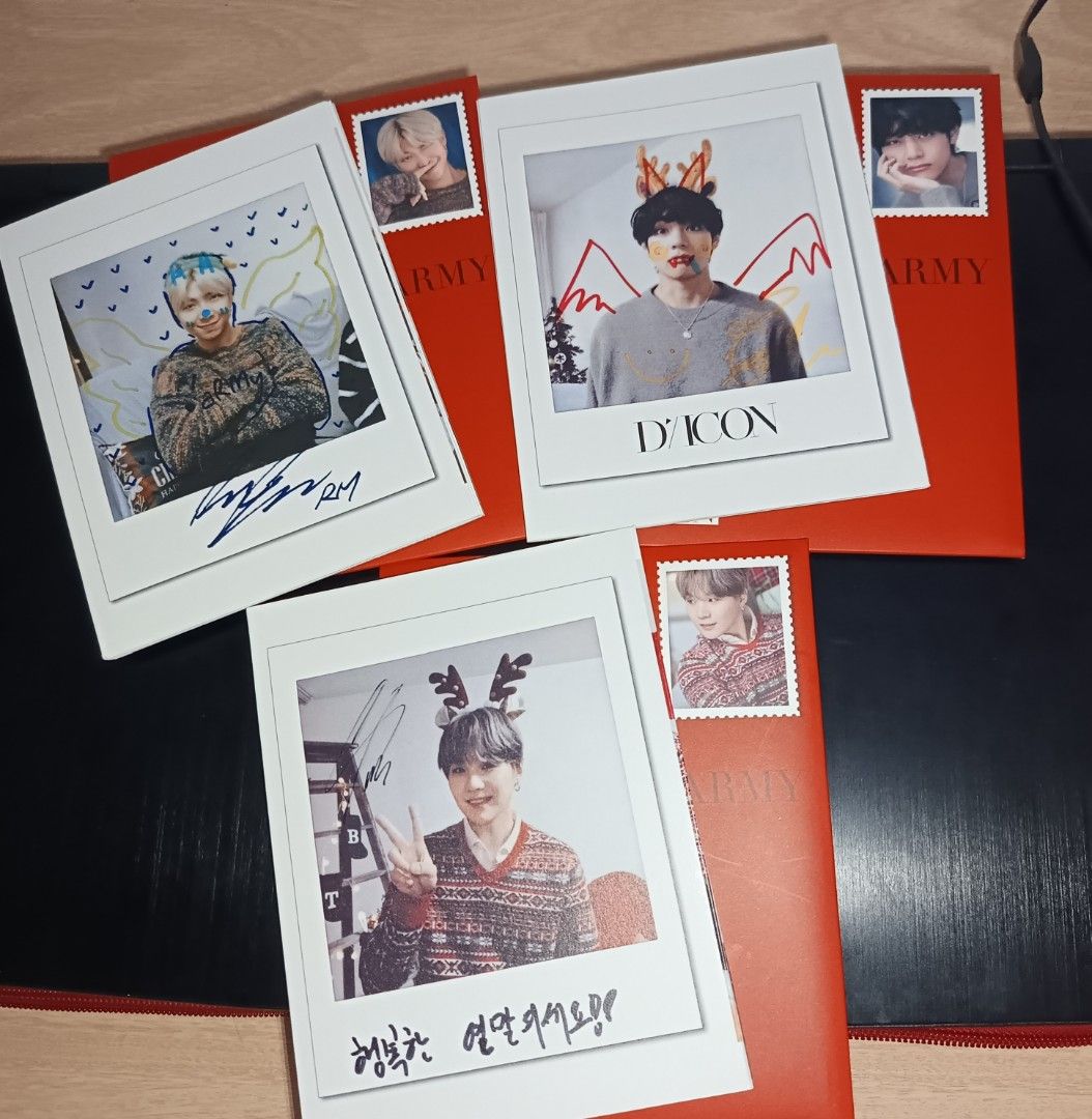 (RARE) WTS OFFICIAL BTS DICON VOL 10 GOES ON CHRISTMAS ACCORDION RM SUGA V NAMJOON YOONGI ...