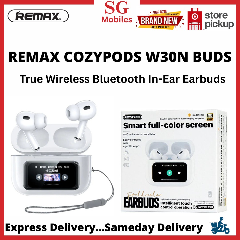 Remax Cozypods W30N Noise-Cancelling True Wireless Earbuds with Touch ...