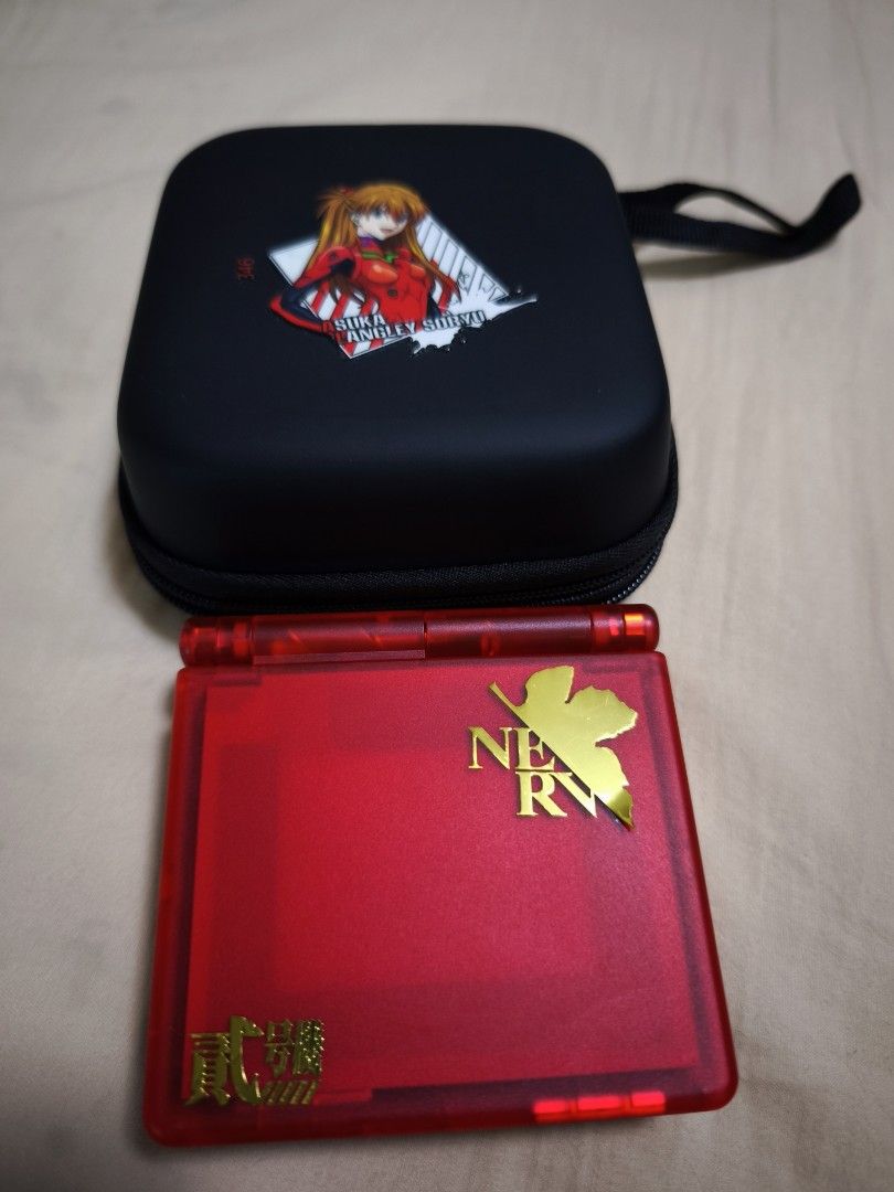 RG35XXSP ANBERNIC 新世紀eva 2號機 明日香主題 摺疊高階機，64GB卡每部$580 psp nds dc n64 ps1 ...