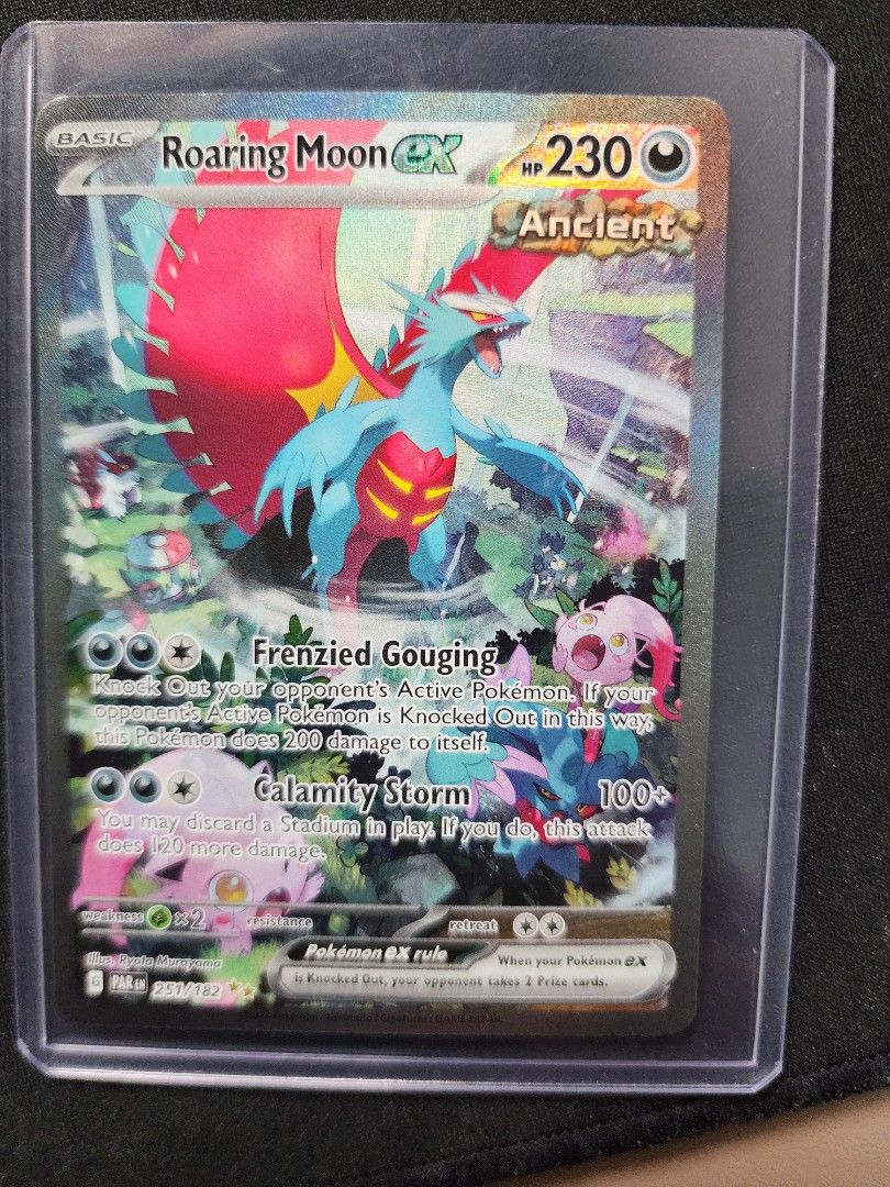 Roaring Moon Ex Special Illustration Rare 251/182 Paradox Rift, Hobbies ...