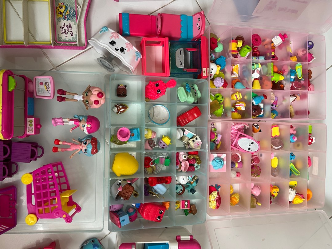 Shopkins /Real littles bag/backdrop / house wedding popcorn set bundle ...