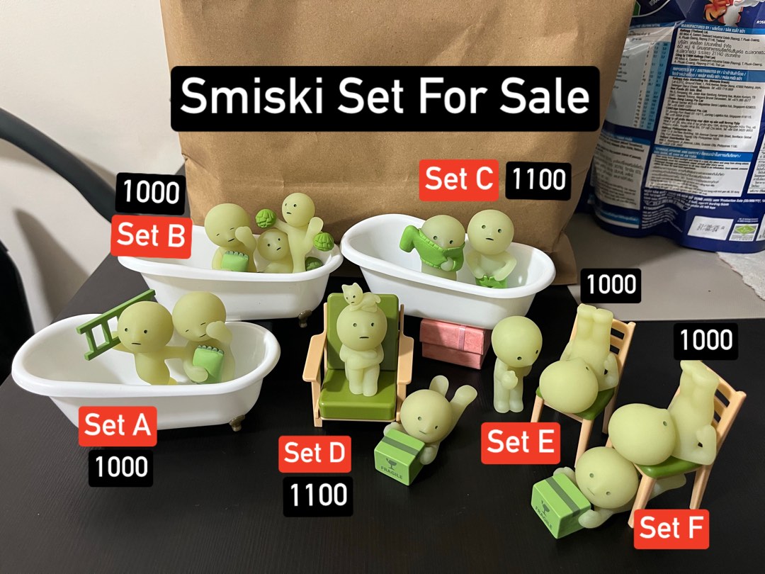 Smiski with furniture set, Hobbies & Toys, Toys & Games on Carousell