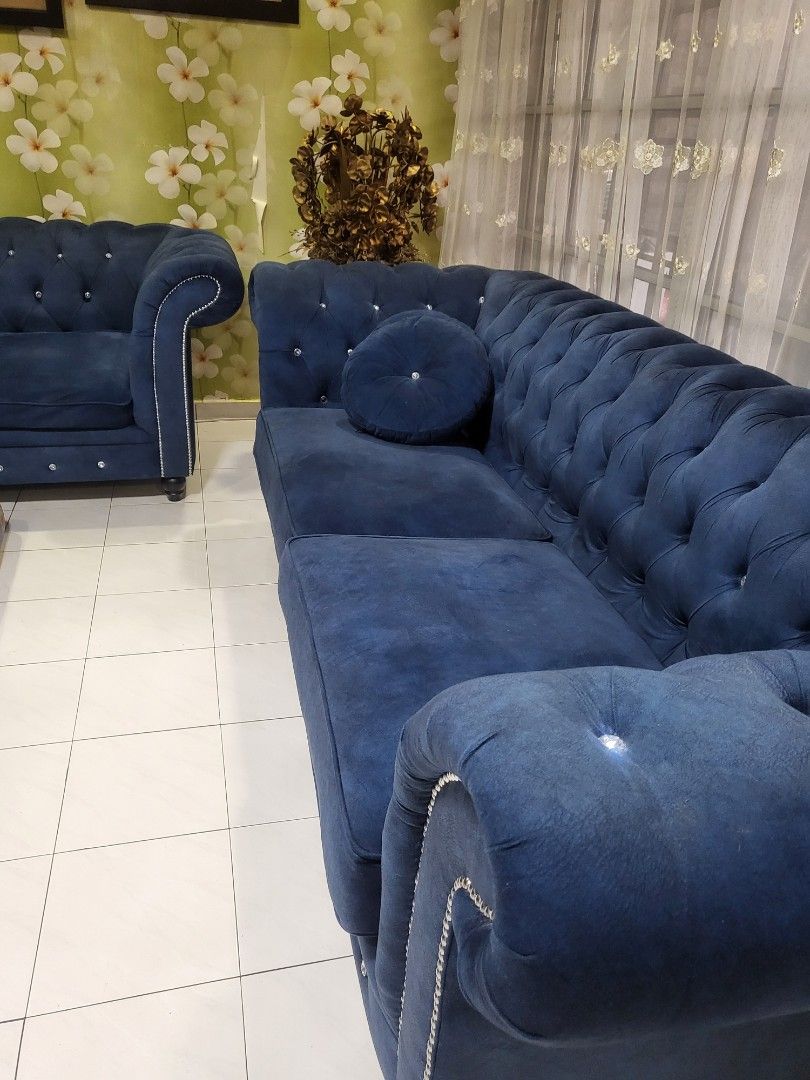 Sofas set custum made baldu, Furniture & Home Living, Furniture, Other ...