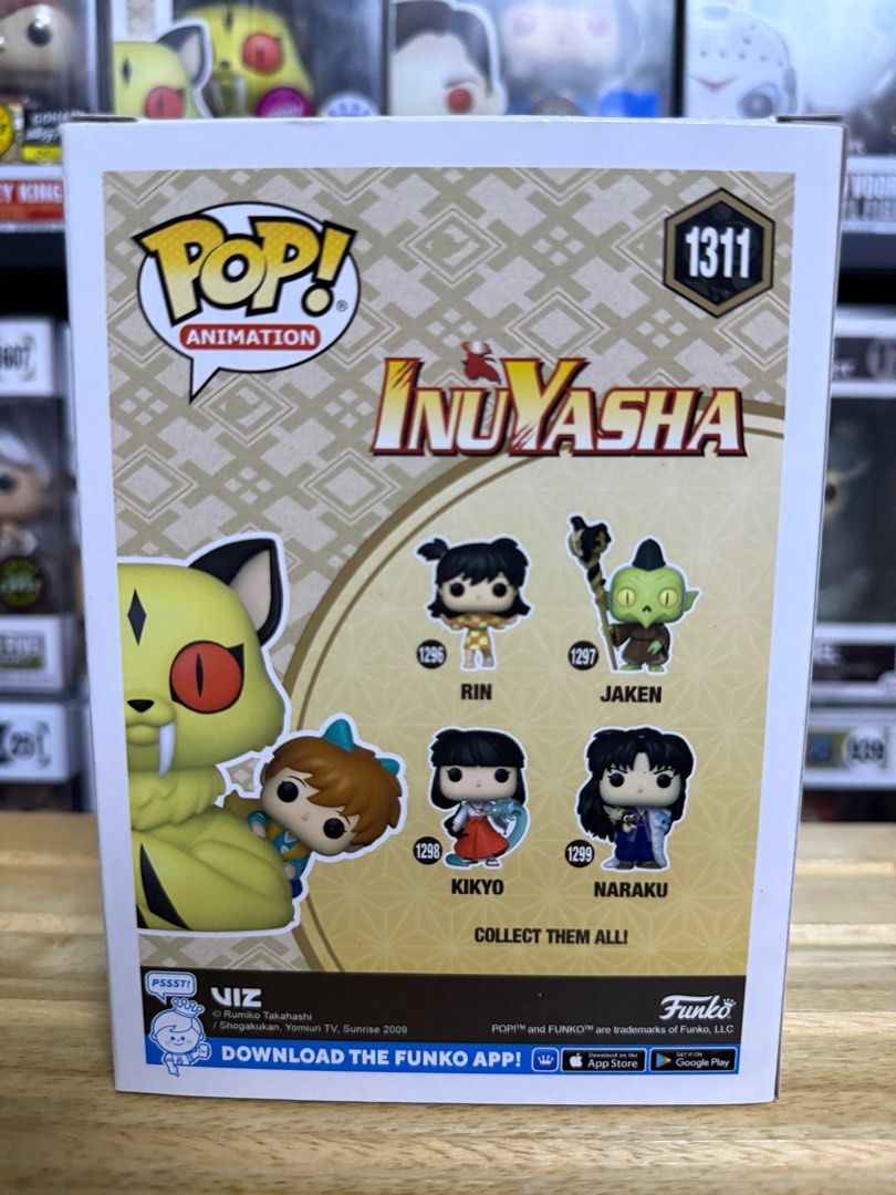 Special Edition Flocked Chase Inuyasha Kirara & Shippo Funko Pop ...