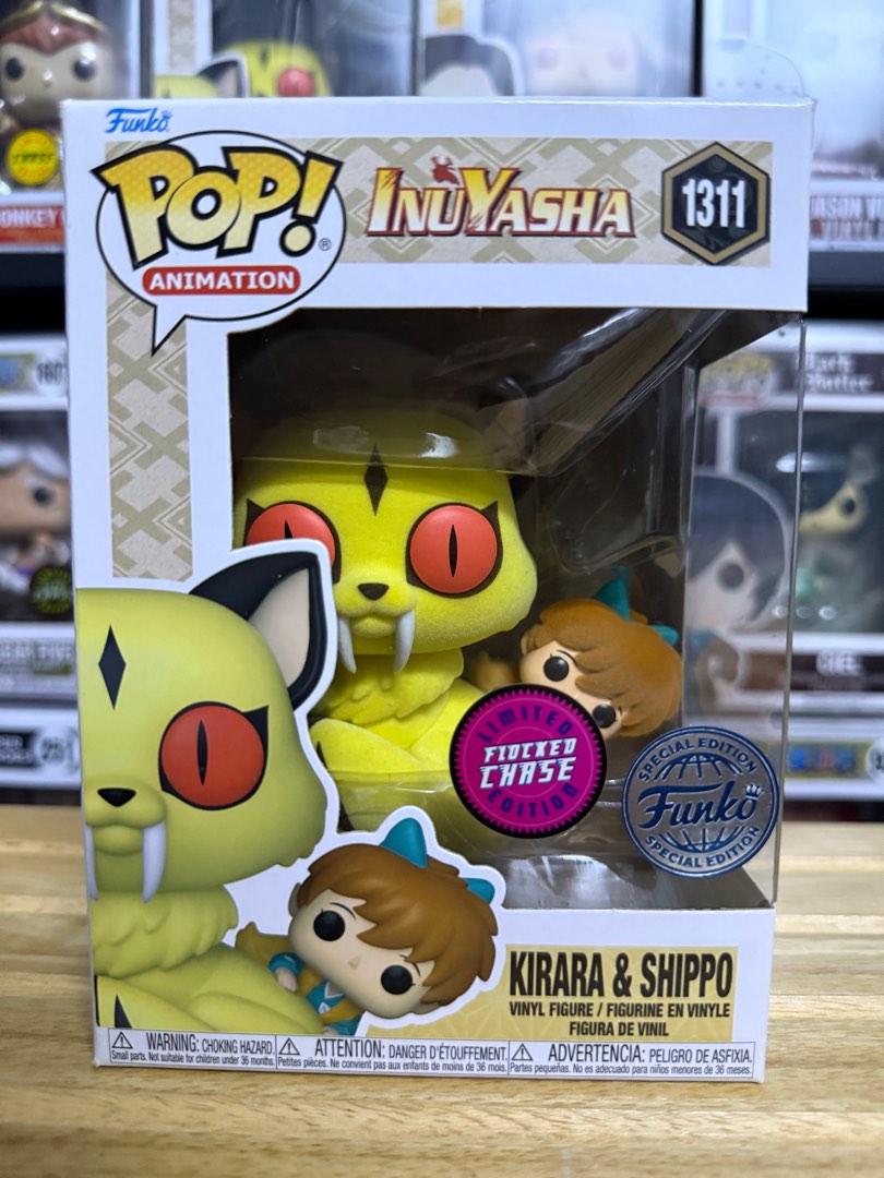 Special Edition Flocked Chase Inuyasha Kirara & Shippo Funko Pop ...