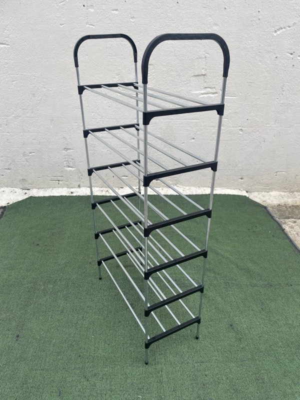 SR02-6 NEW * Rak Kasut Besi 6 Tier Steel Shoe Rack, Furniture & Home ...
