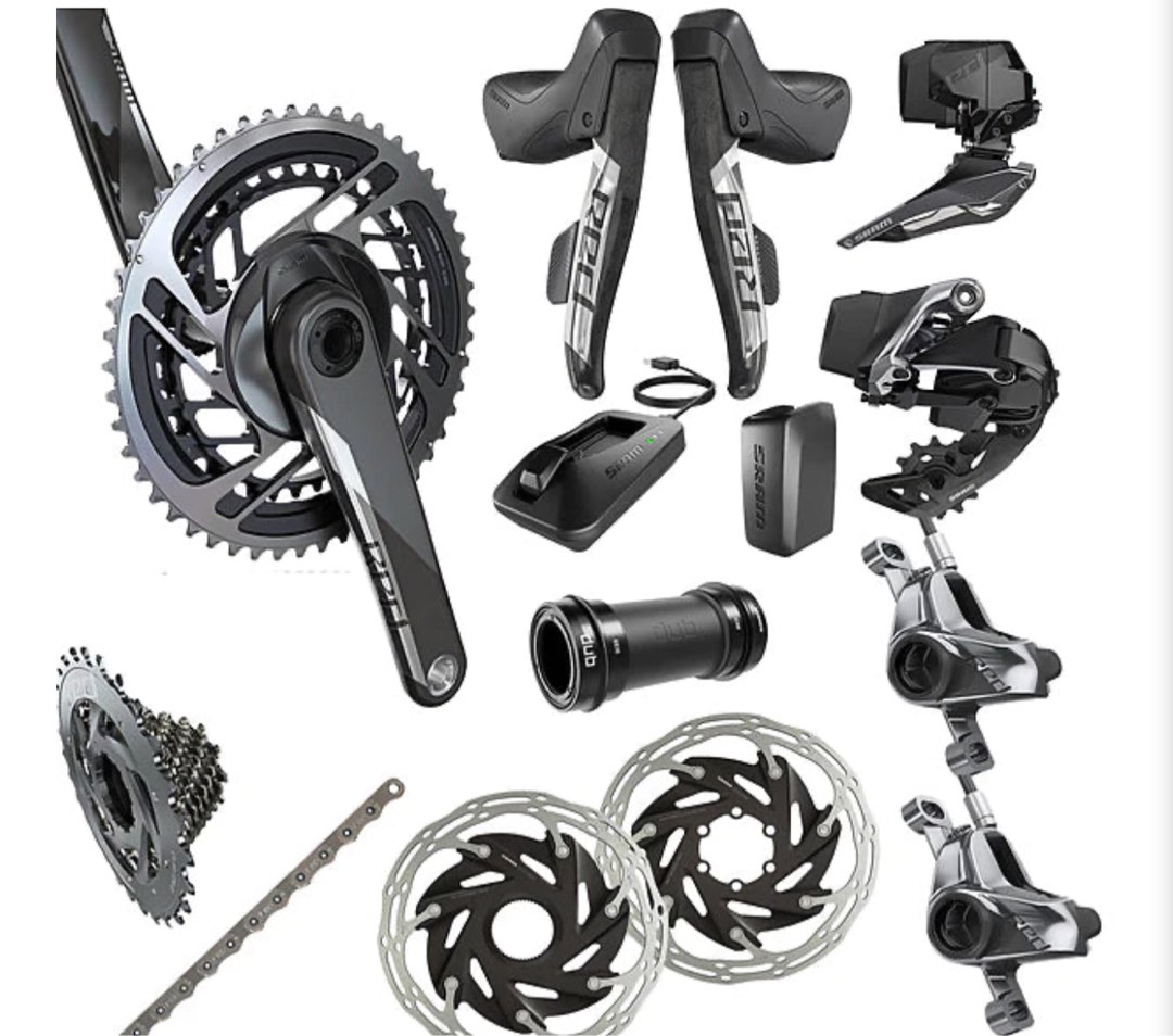Sram Red AXS etap groupset with PM, Sports Equipment, Bicycles & Parts ...