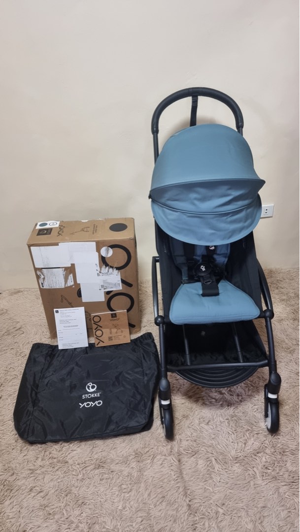 Stokke Yoyo 3 Stroller Aqua, Babies & Kids, Going Out, Strollers on Carousell