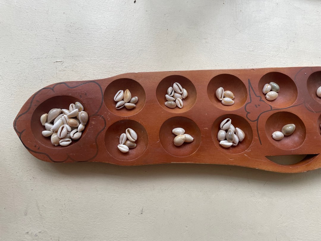 Sungka Board and Shells, Hobbies & Toys, Toys & Games on Carousell